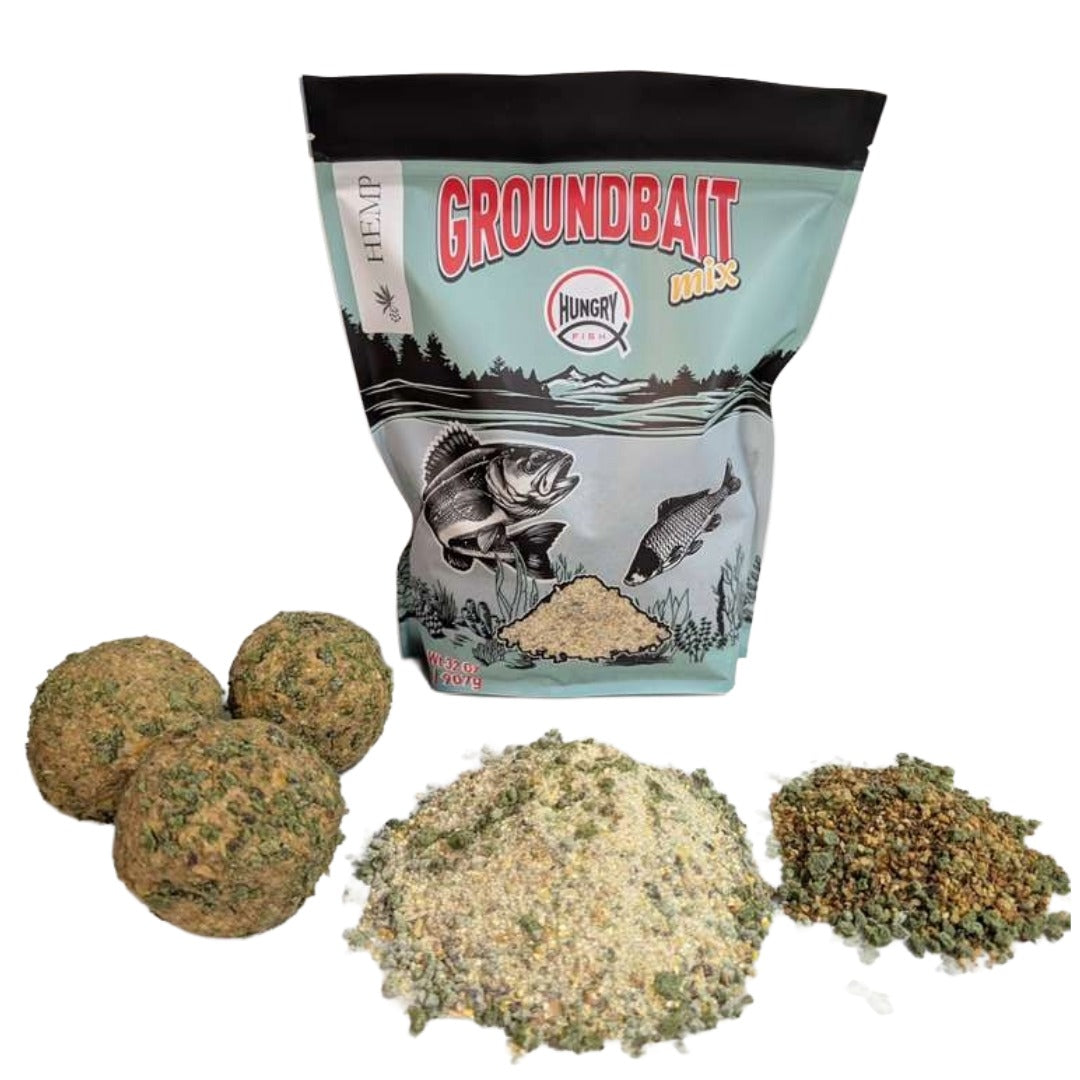 HungryFish GroundBait Mix - ( Hemp )